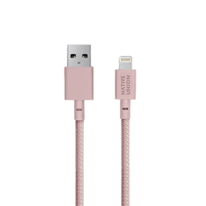 Cable Native Union NCABLE-L-ROS-NP Lightning a USB-A Trenzado 3 m ...