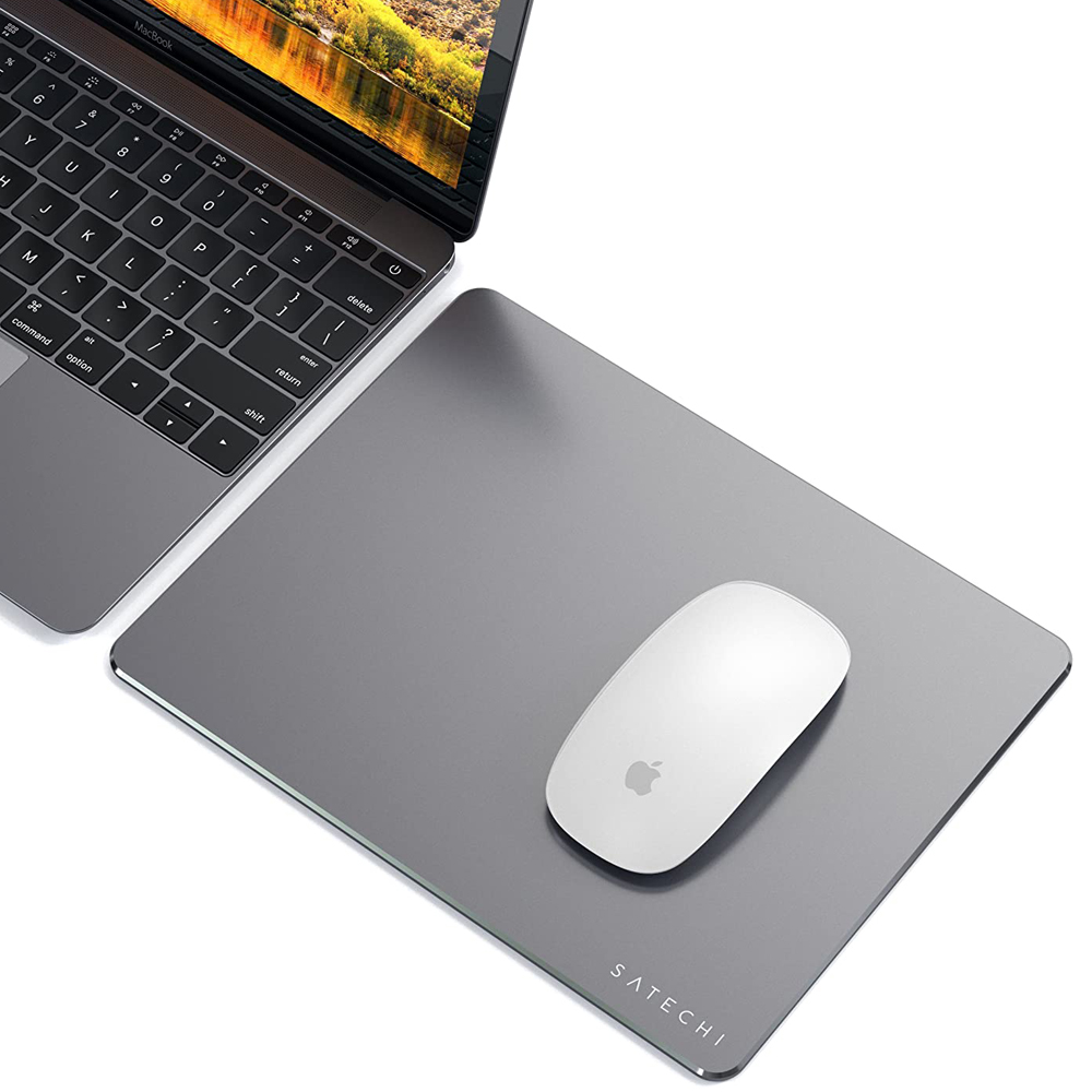 Mouse Pad Satechi Aluminio Gris Espacial MacStore Online